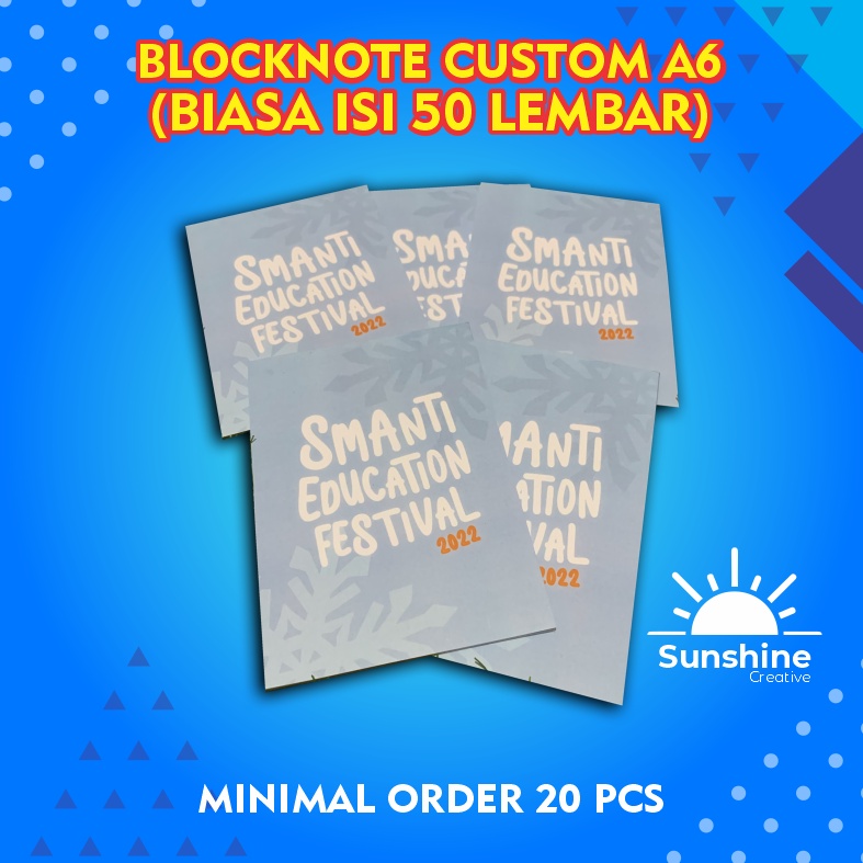 Jual Notes A6 Biasa (Stapler / Lem ) - 50 Lembar (100 Halaman) - Note ...