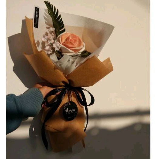 Jual BUKET BUNGA FLANEL HANDMADE 1 TANGKAI BUNGA PALSU BUKET BUNGA ...