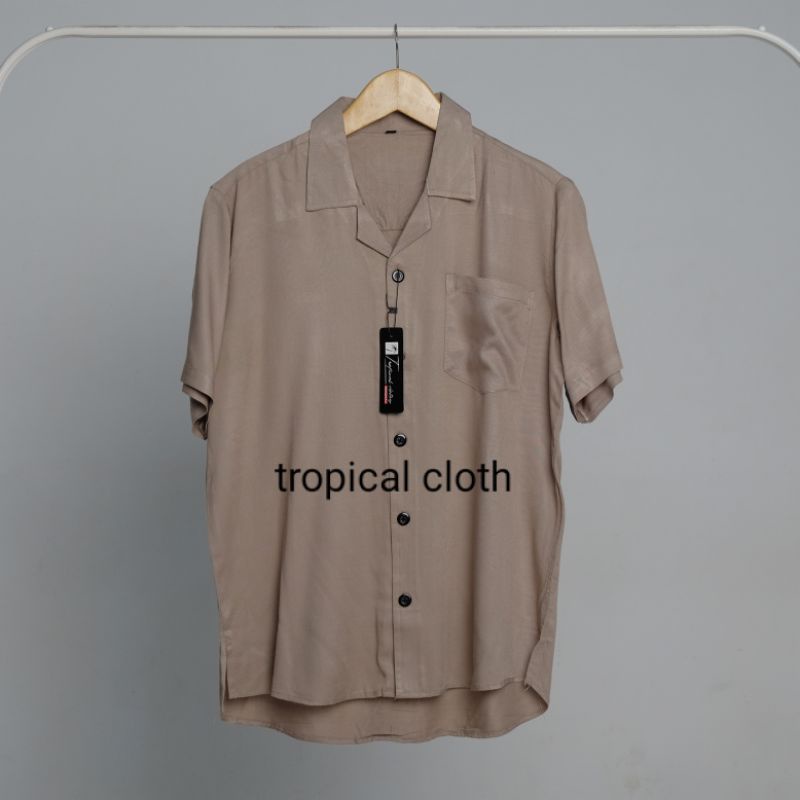 Jual ~KEMEJA POLOS LENGAN PENDAK HAWAIAN CLASSIC SHIRT KEMEJA PANTAI ...