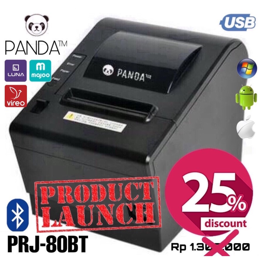 Jual PRINTER BLUETOOTH POS ANDROID KASIR THERMAL 80MM PANDA PRJ-80BT ...