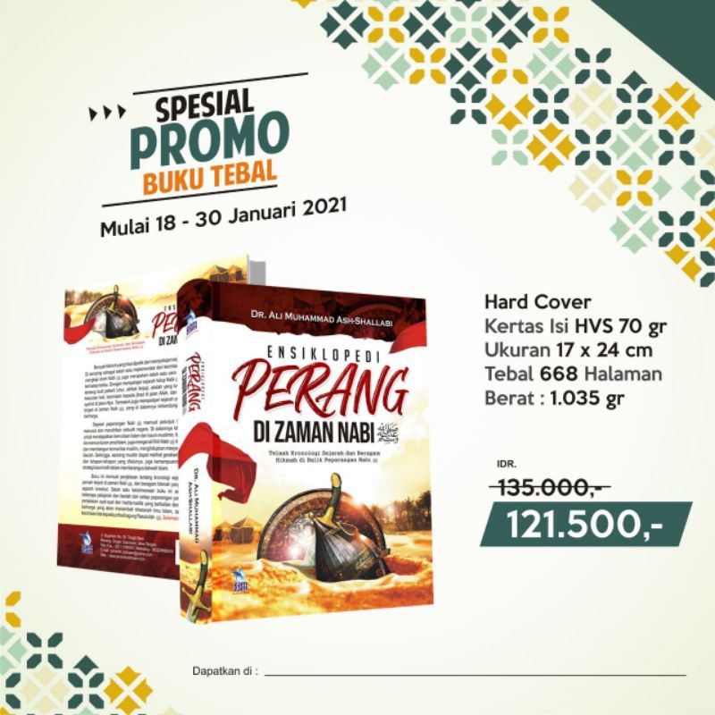 Jual Buku sejarah Islam ensiklopedi perang di zaman Nabi - buku siroh ...