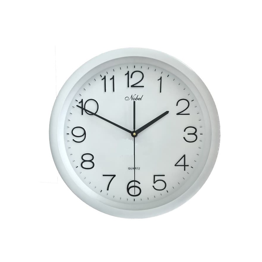 Jual Jam Dinding Nobel Putih Polos Ukuran Diameter Besar 36 Cm Rumah ...