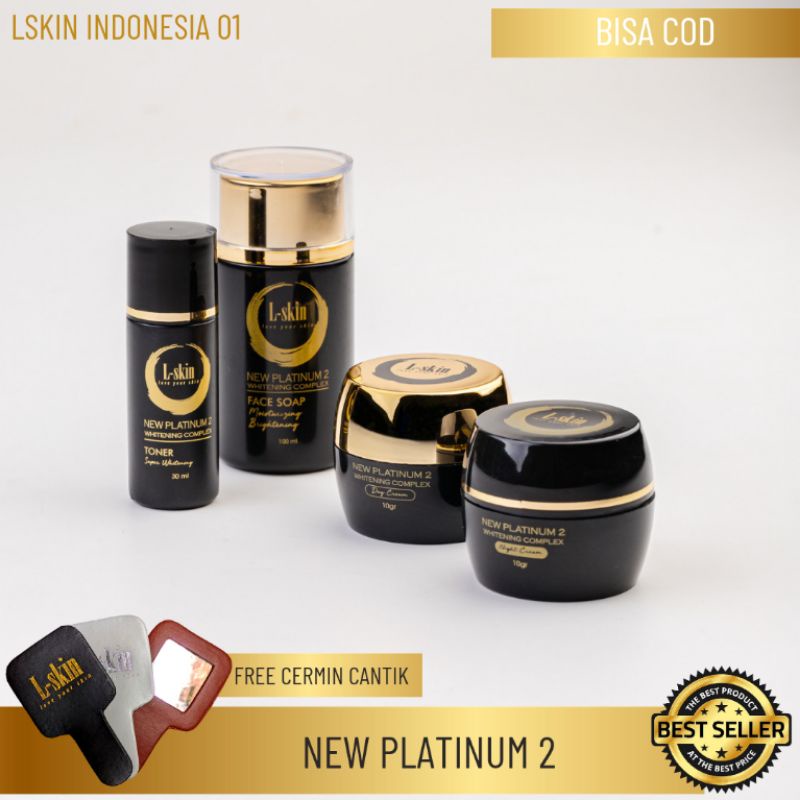 Jual L-skin / Lskin New Platinum 2 Paket Perawatan Pemutih Wajah ...