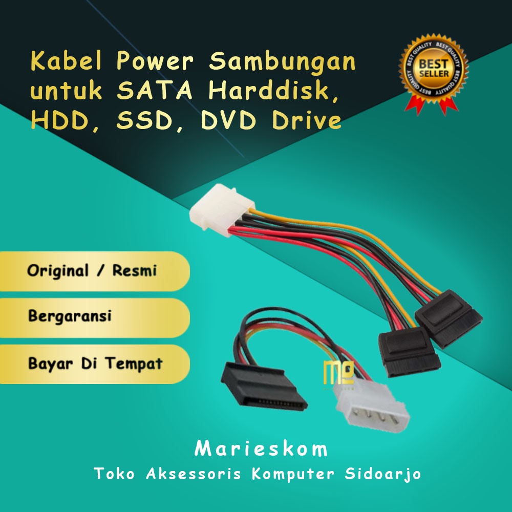 Jual KABEL POWER SATA KOMPUTER PC DESKTOP CPU | Shopee Indonesia