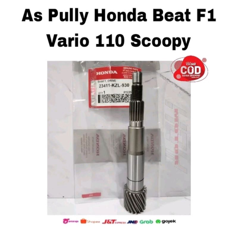 Jual As pully puli belakang Shaft Drive Honda Beat F1 fi Vario 110 ...
