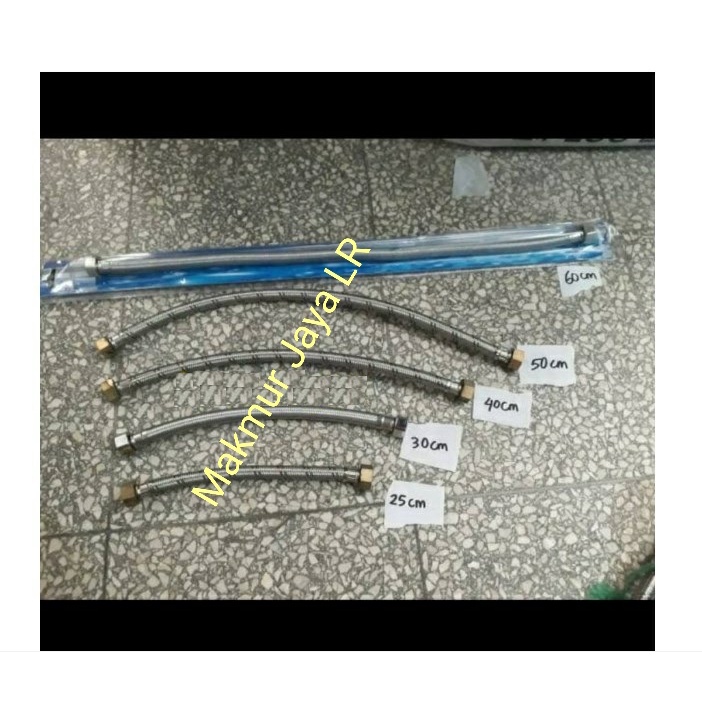 Jual Selang Fleksibel Flexibel Flexible Hose 30 cm 30cm wastafel / kloset / closet / keran ...