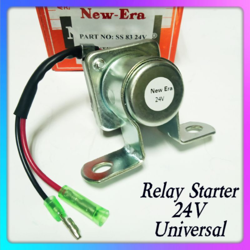 Jual RELAY STARTER NISSAN CK12/ HINO/MITSUBISHI FUSO UNIVERSAL 24V SS ...