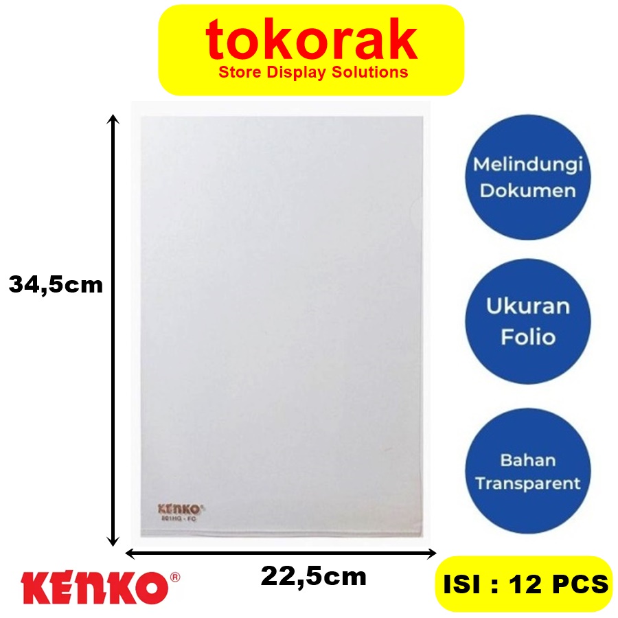 Jual KENKO MAP L BENING CLEAR SLEEVES FOLIO 801 HG SLEEVE 801HG FILE ...