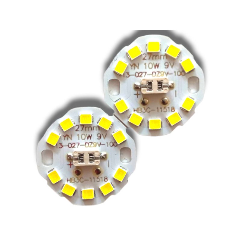 Jual Pcb mata led dc 10w bm diameter 27mm terbaru model kabel soket ...