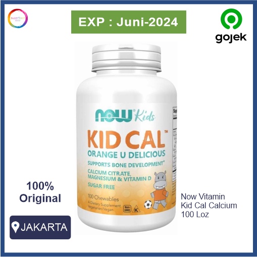 Jual NOW Vitamin KID-CALCHEWABLE CALCIUM 100 chew | Shopee Indonesia