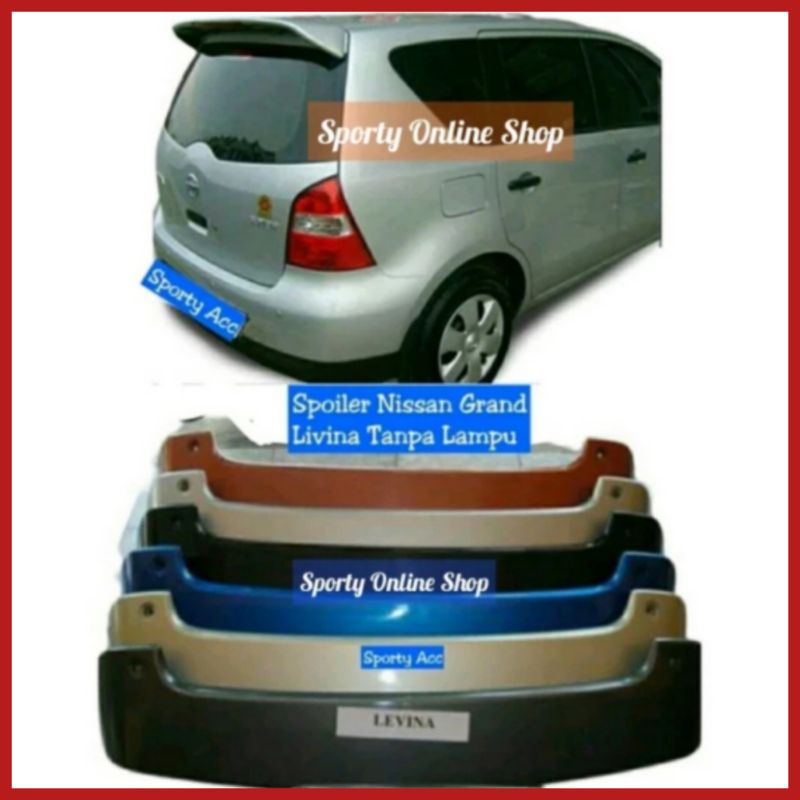 Jual Spoiler Sayap Mobil Grand Livina 2005-2012 Tanpa Lampu | Shopee ...