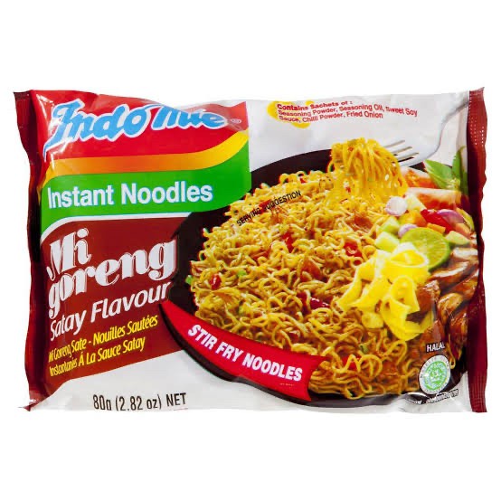 Jual Indomie Mie Goreng Sate Original Satay Flavour Noodles Import (4 ...