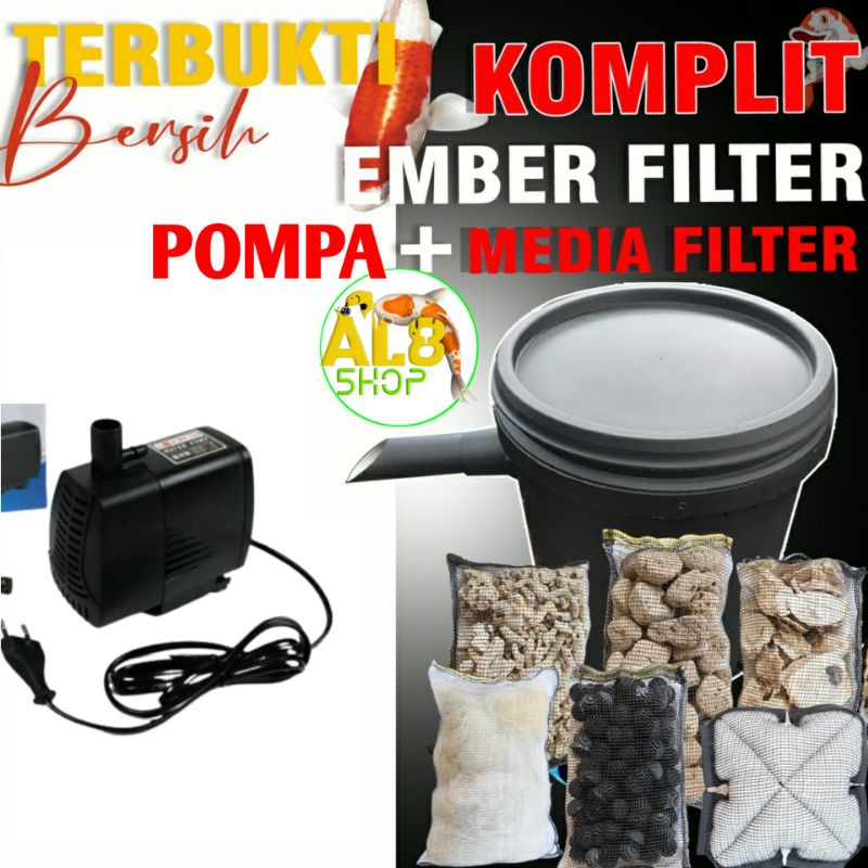 Jual ember filter tempat media filter kolam ikan koi | Shopee Indonesia