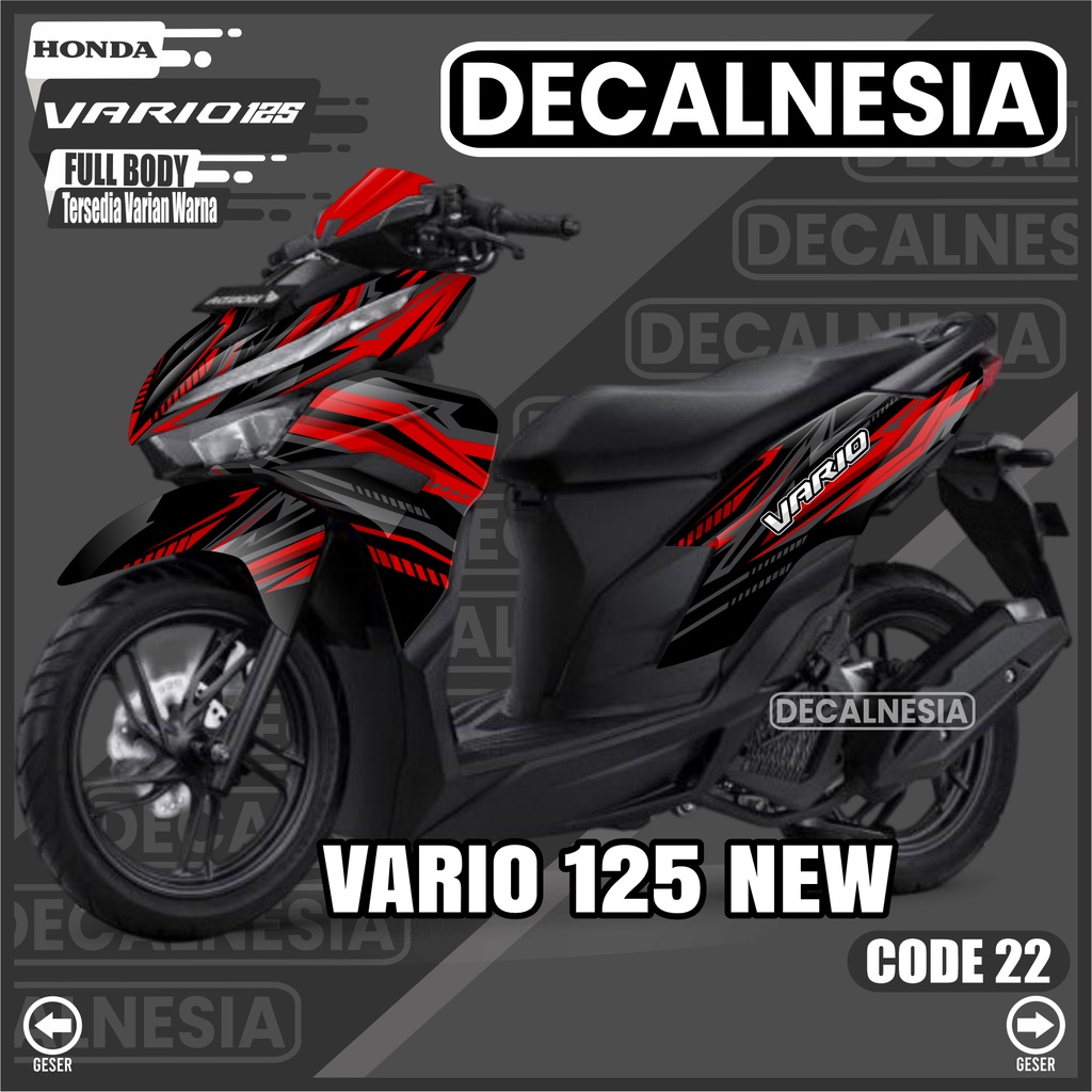 Jual Decal Vario 125 New 2022 2023 Full Body Stiker Motor Honda CBS ISS SP Sticker Variasi ...