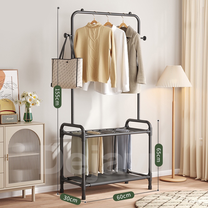 Jual Dejavu Stand Hanger Rak Gantungan Baju Besi Storage Organizer ...