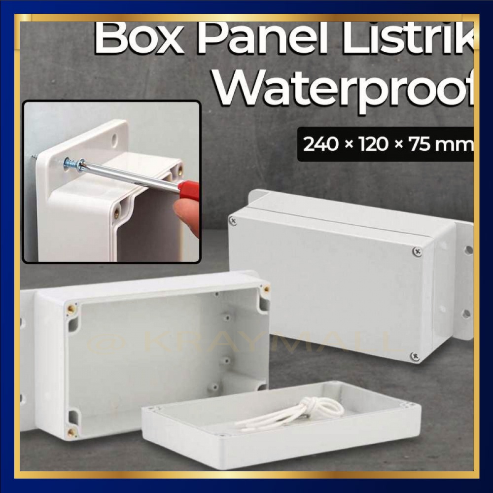 Jual Box Panel Listrik Kotak Sambungan Waterproof 24 x 12 x 7.5 cm - F1 ...