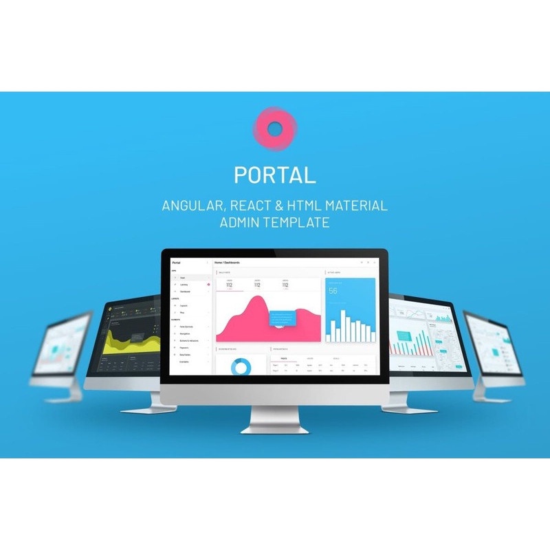 Jual Template Admin Portal Angular / React / HTML Admin Template | Shopee Indonesia