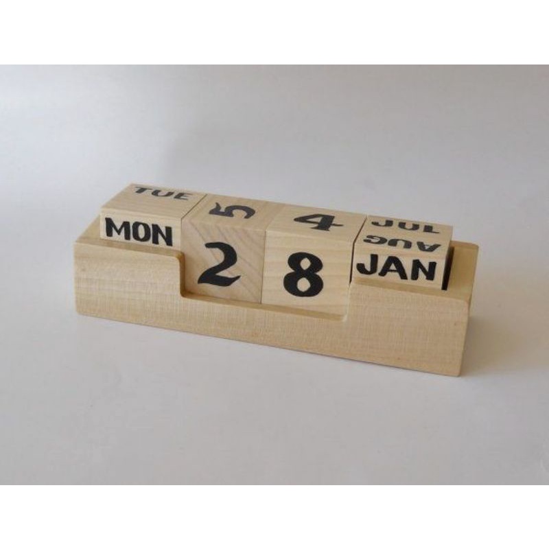 Jual kalender abadi dari kayu | Shopee Indonesia