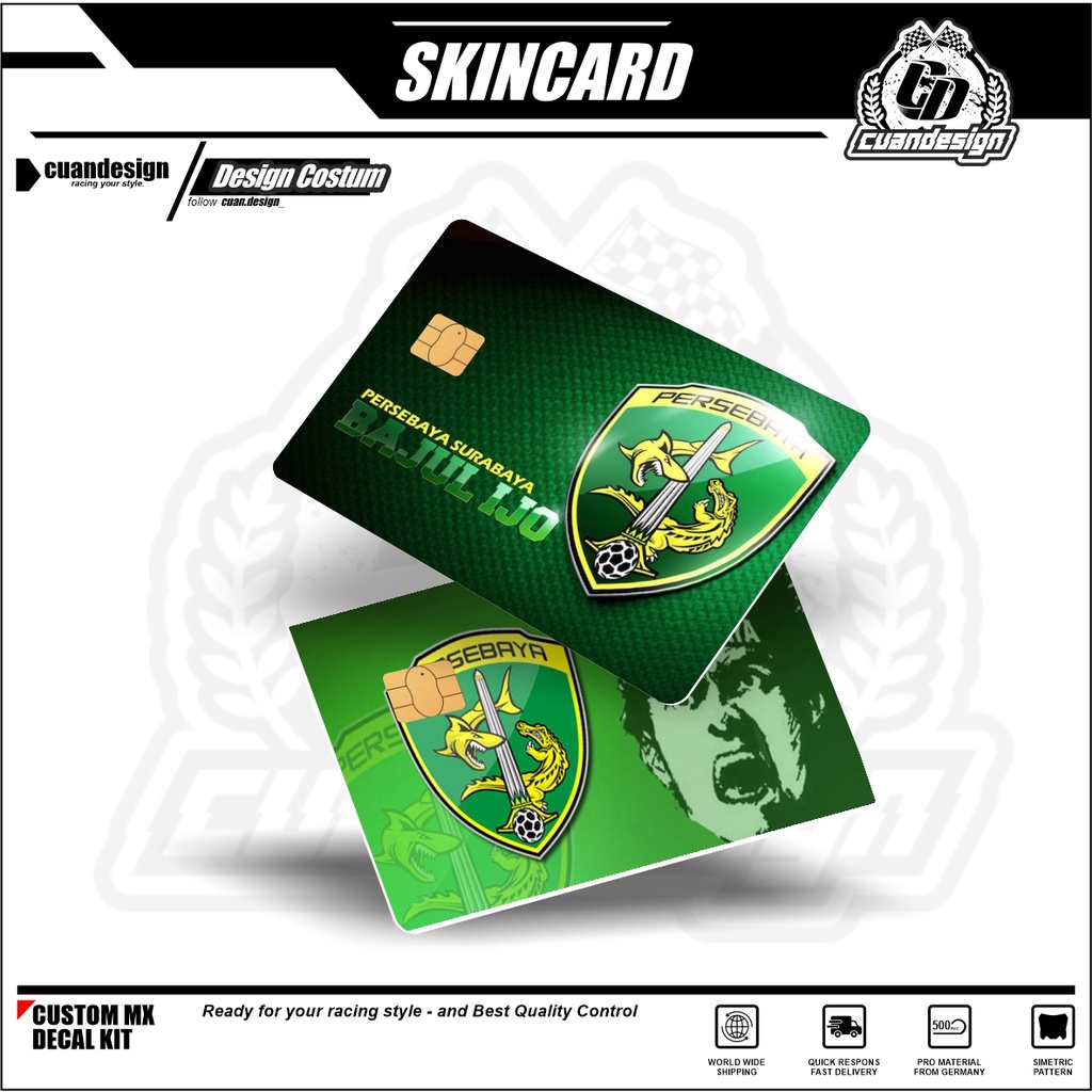 Jual LOGO PERSIBAYA STIKER PELINDUNG KARTU SKIN CARD ATM SIM KTP E ...