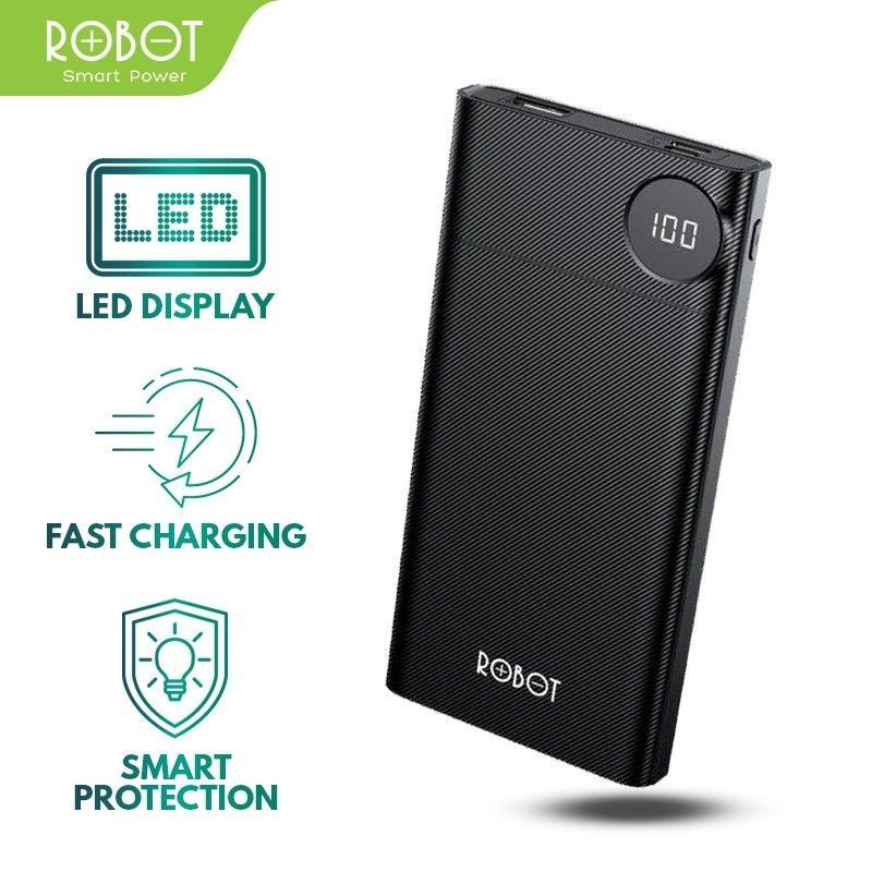 Jual POWERBANK ROBOT RT190 | RT190S 10.000 MAH TYPE C & MICRO Garansi ...