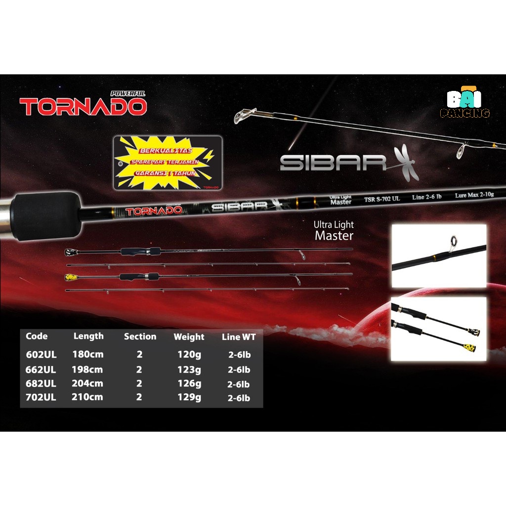 Jual ROD UL TORNADO SIBAR (BERGARANSI) | Shopee Indonesia