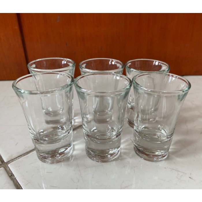 Jual Shot glass 30 ml gelas sloki kaca shooter liquor tequila cocktail ...