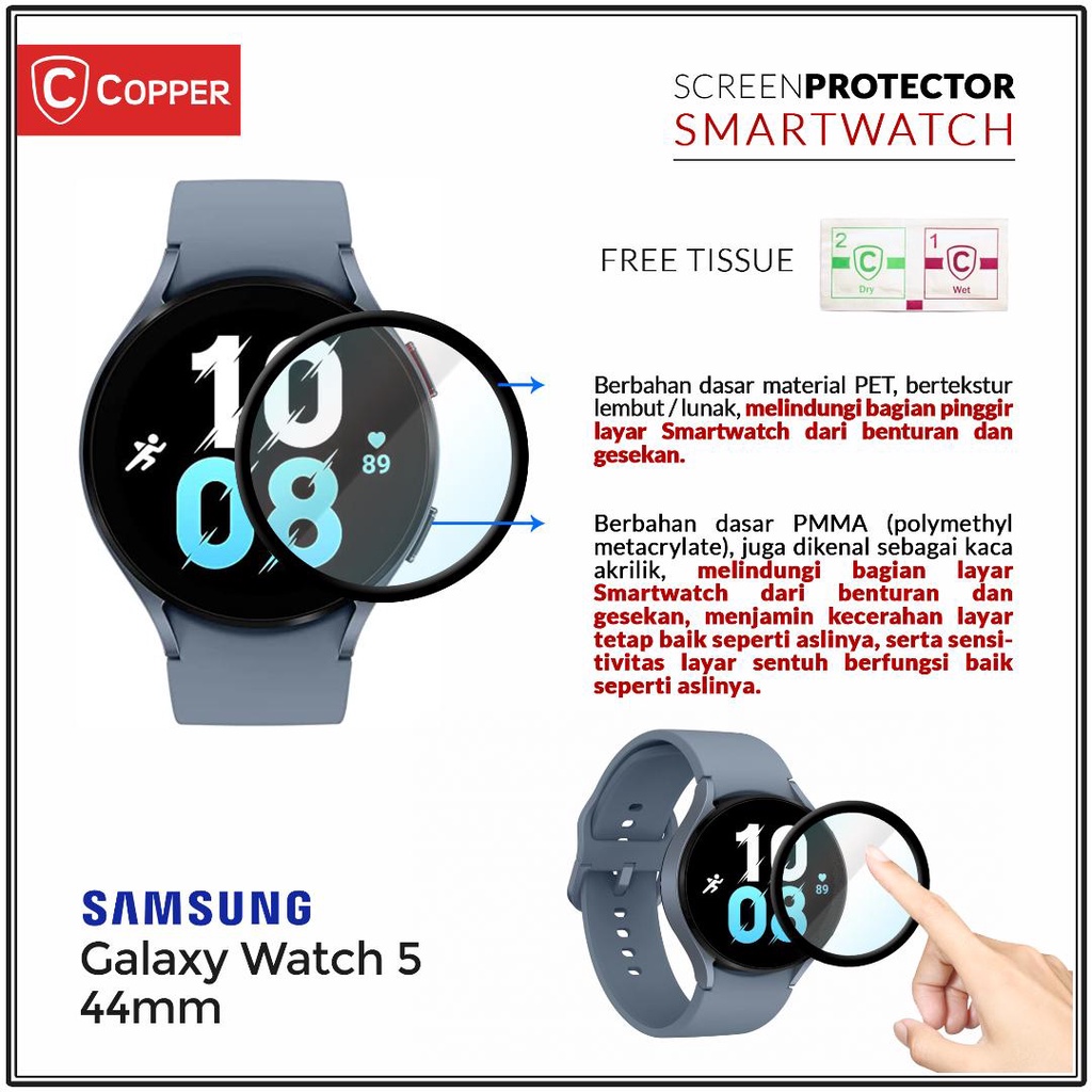 Jual Samsung Galaxy Watch 5 44mm - COPPER Polymer Nano PMMA | Shopee ...
