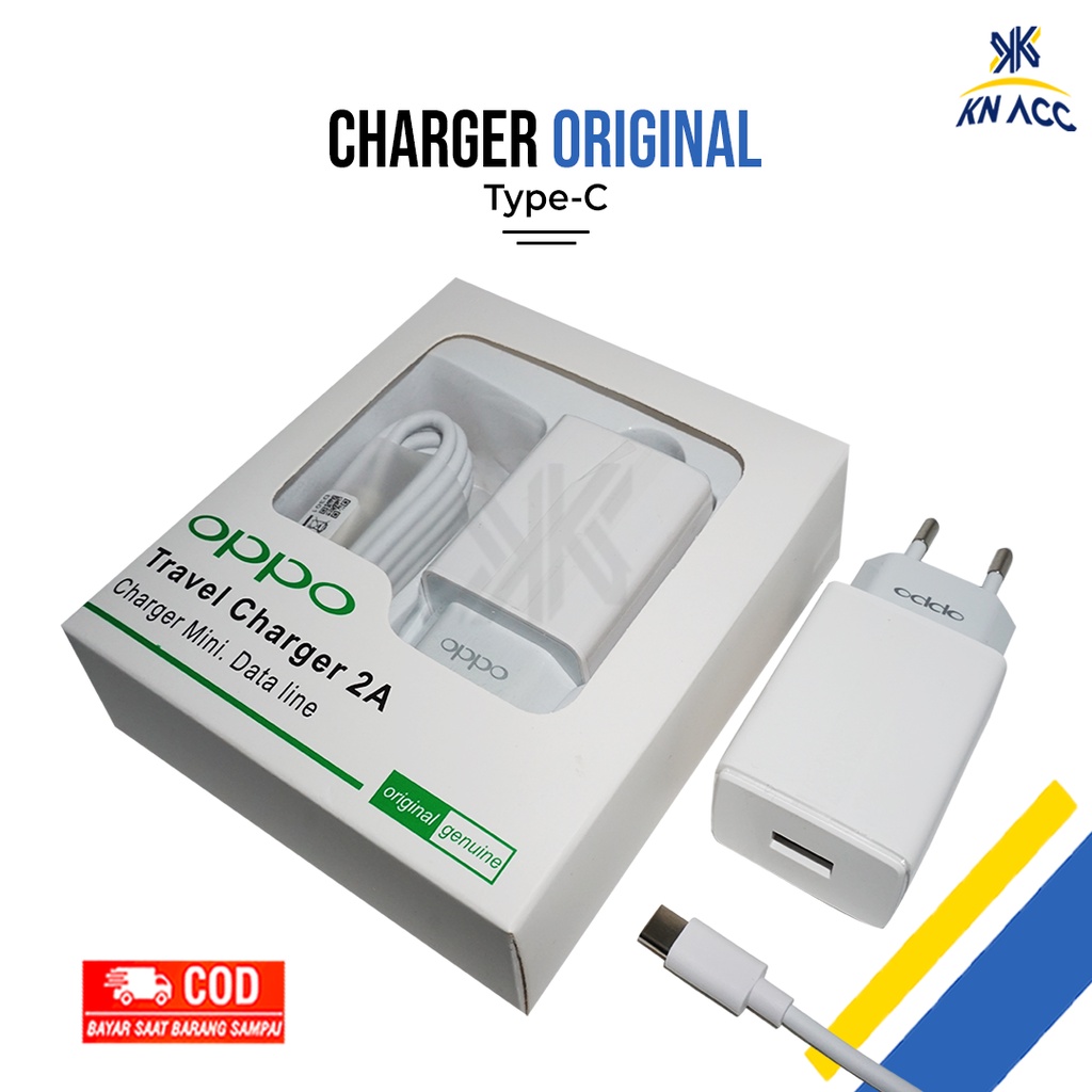 Jual [KN ACC] CHARGER FAST CHARGING OPPO AK933 TYPE C 2A ORIGINAL ...