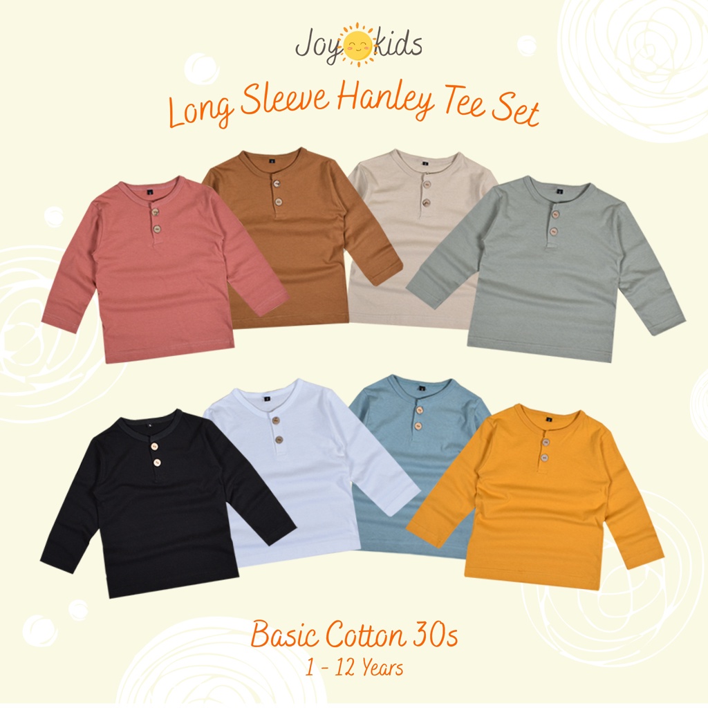 Jual Longsleeve Hanley Joy Kidss // Tangan Panjang Anak Hanley Premium ...