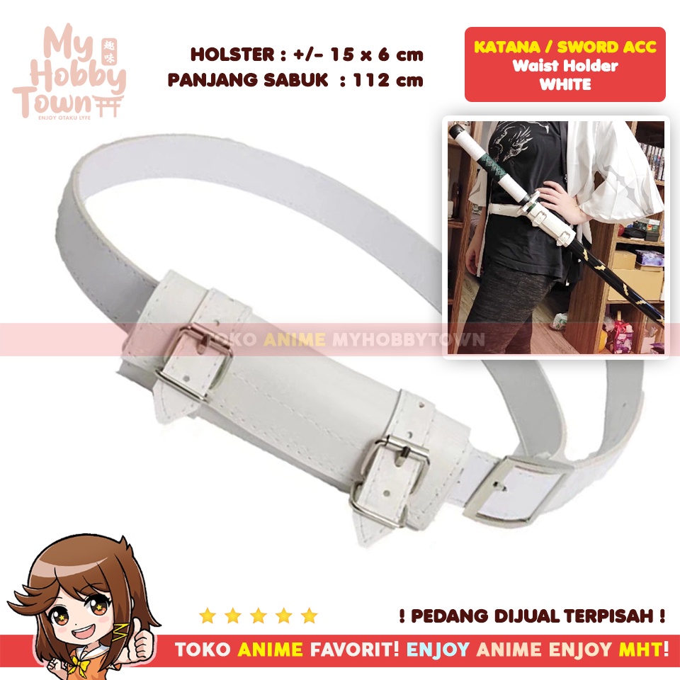Jual Belt Ikat Pinggang Anime Cosplay Property Holder Holster Sabuk ...