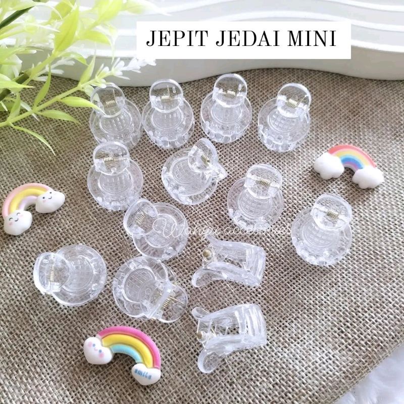 Jual JEPIT JEDAI MINI BULAT TRANSPARAN/10 PCS | Shopee Indonesia