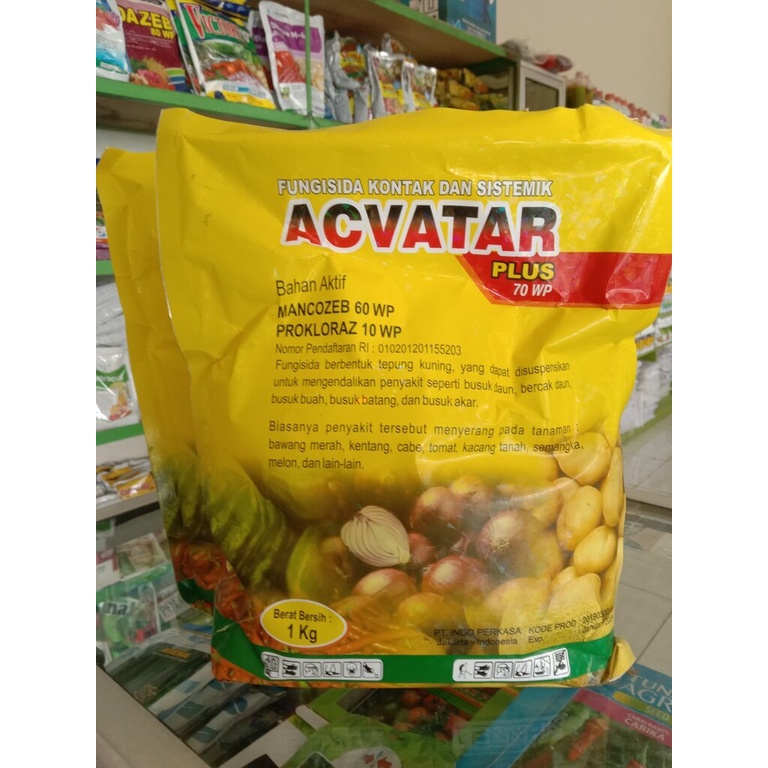Jual ACVATAR PLUS 70WP 1 KG Fungisida Kontak Sistemik Mankozeb ...