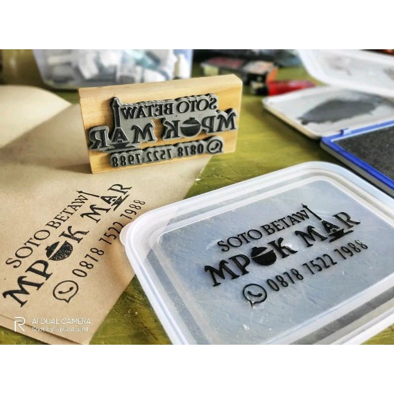 Jual stempel kayu custom - stempel laser - stempel jumbo - stempel ...