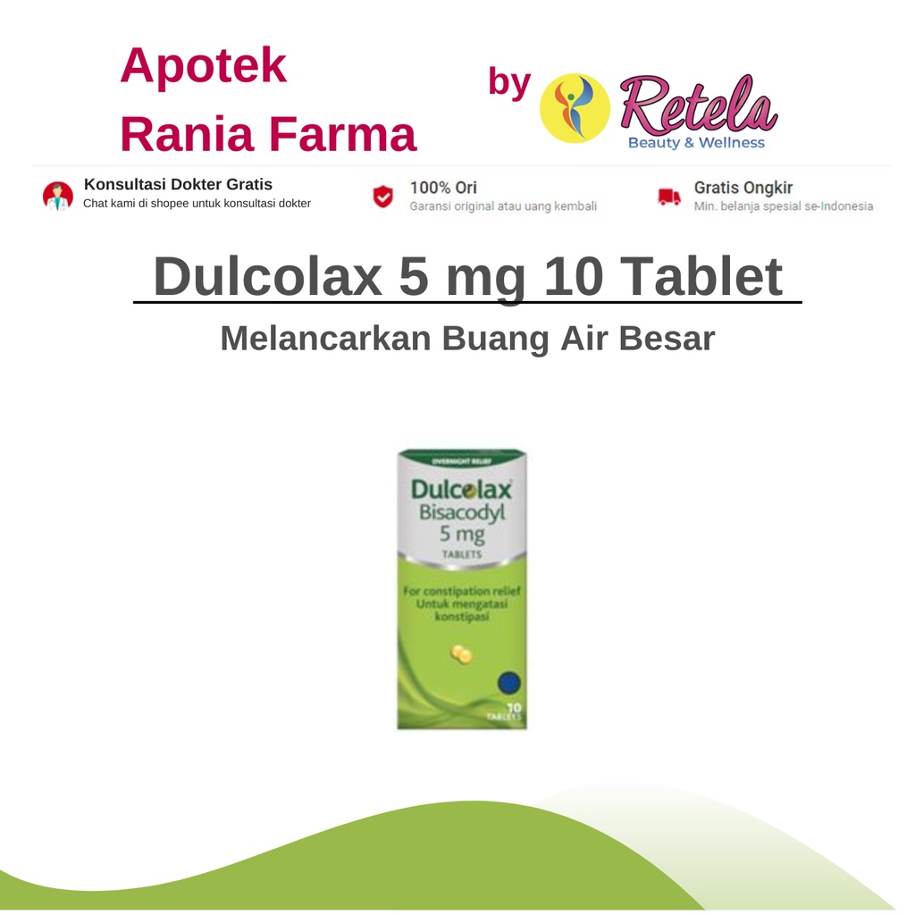 Jual DULCOLAX 5MG 1 STRIP 10 TABLET | Shopee Indonesia