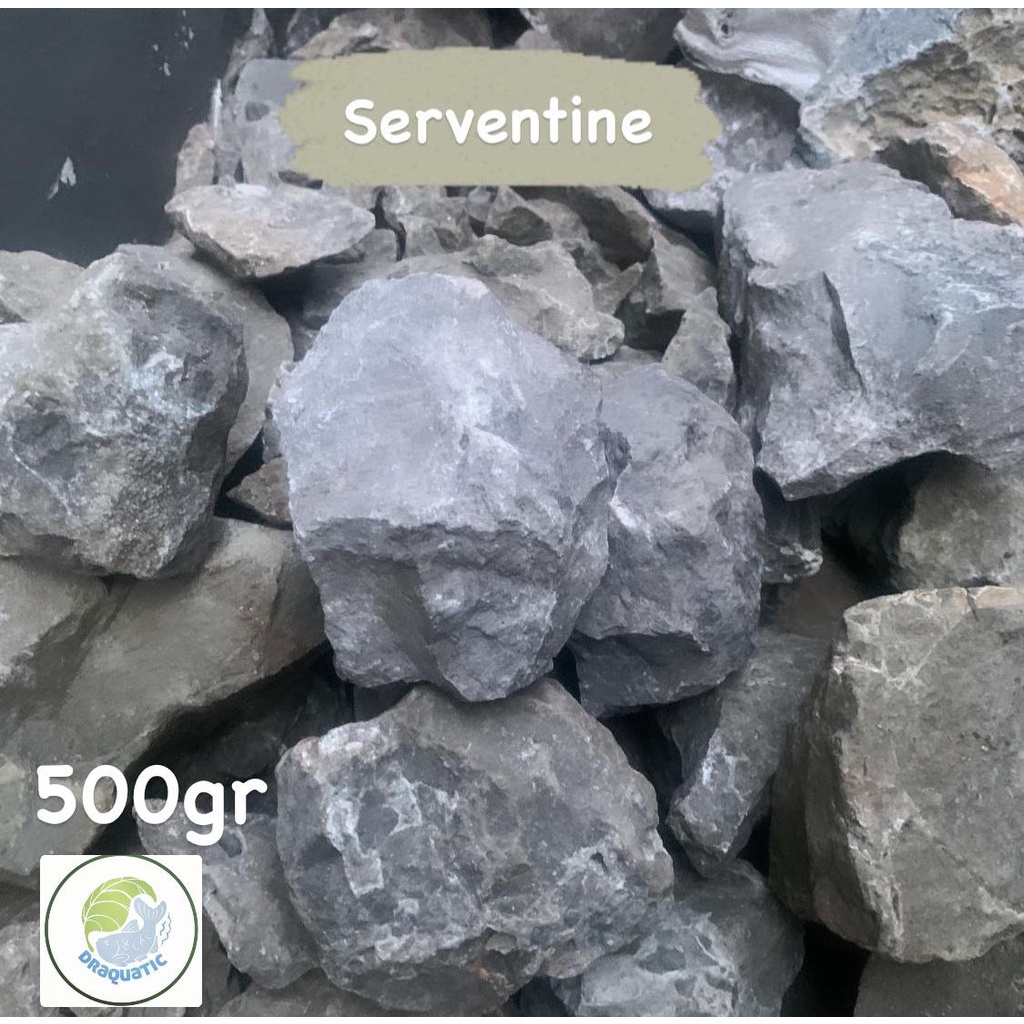 Jual Batu Aquascape - Batu Serpentine / Serventine 500Gr | Shopee Indonesia