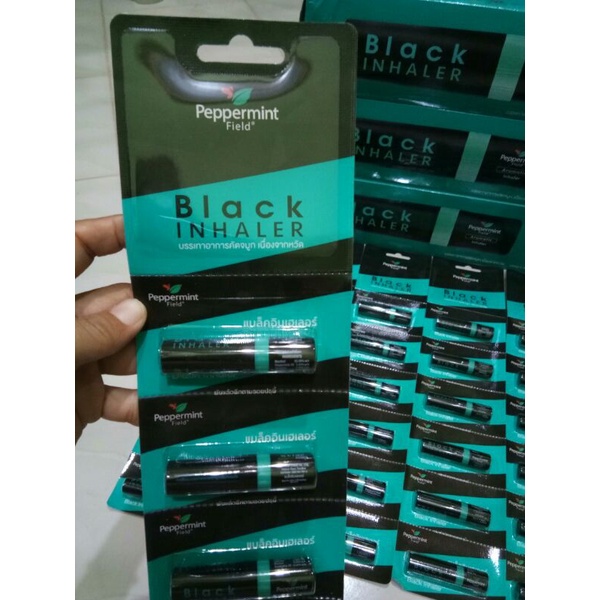 Jual Black INHALER Peppermint Field Original Thailand | Shopee Indonesia