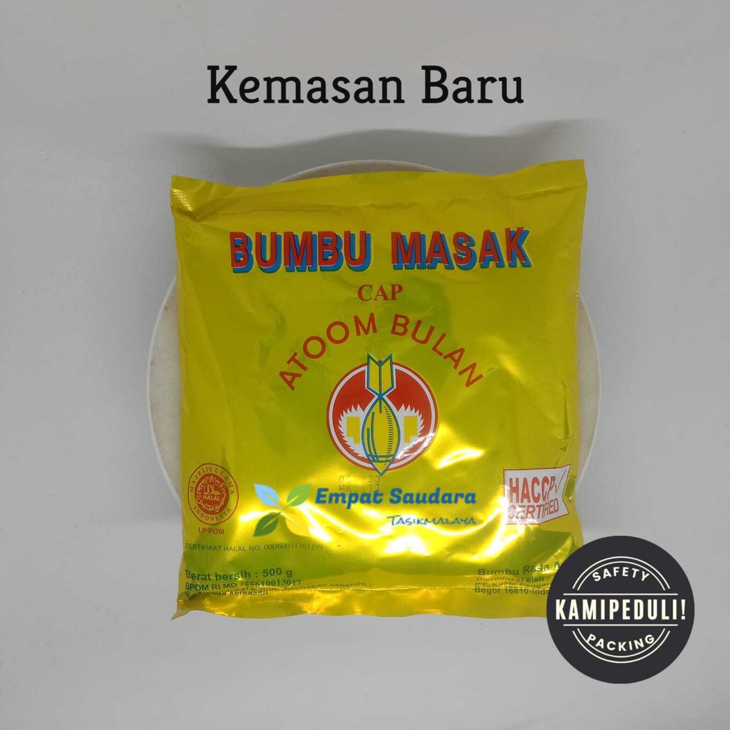 Jual BUMBU PENYEDAP RASA MERK ATOM BULAN KEMASAN 500 GR | Shopee Indonesia