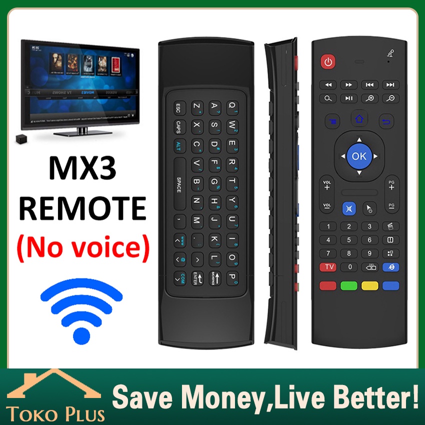 Jual MX3 Air Fly Mouse 2.4G / MX3-Mic Multifunction Air Mouse Mini ...