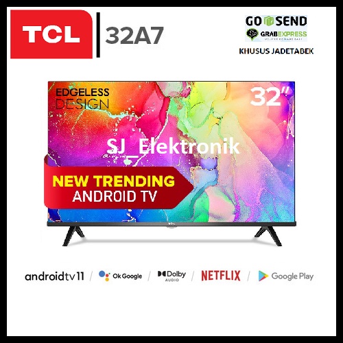 Jual LED TV TCL 32 Inch 32A7 HD Smart AndroidTV Digital TV | Shopee ...