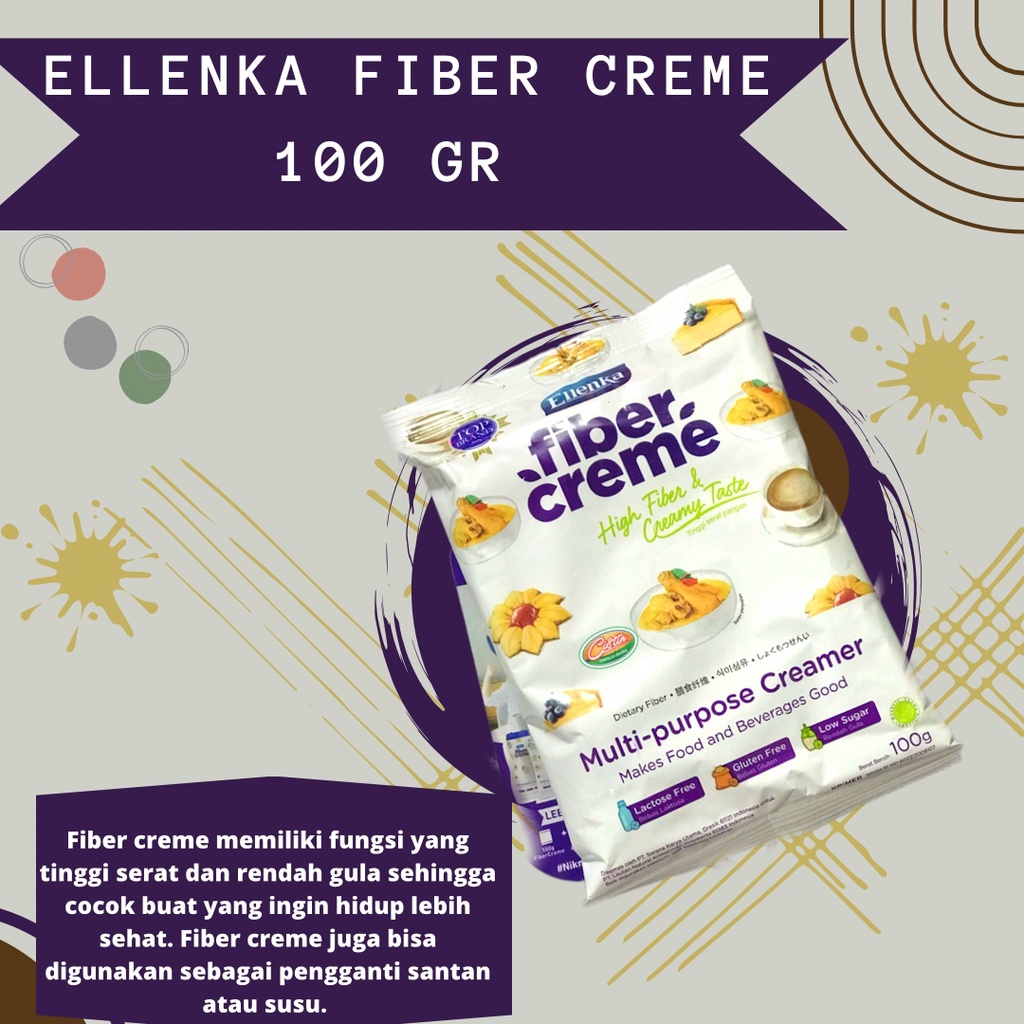 Jual ELLENKA FIBER CREME 100 GR | Shopee Indonesia