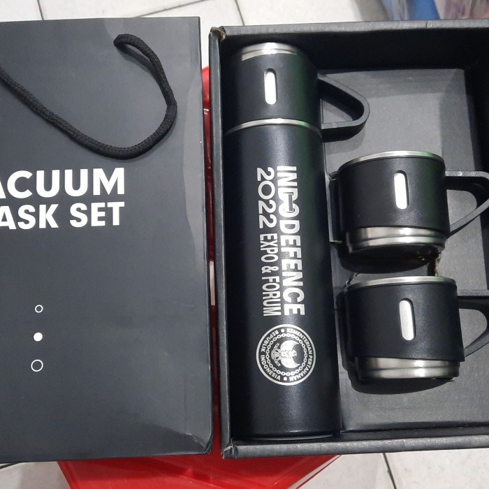 Jual [Termos] Termos Vacuum Flask Set Custom 3 In 1 / Flash Gift Set ...