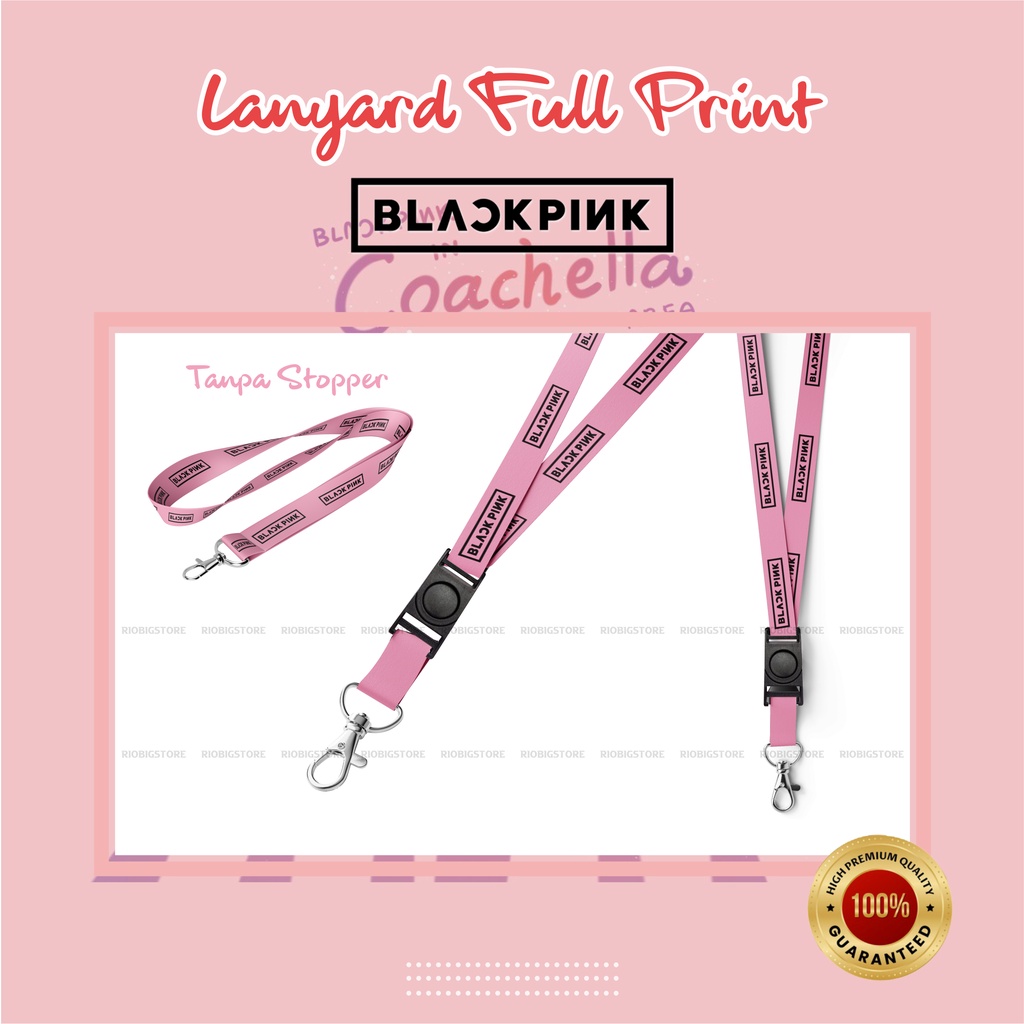 Jual LANYARD TALI ID CARD BLACKPINK / LANYARD PINK BLACKPINK - TALI ID ...