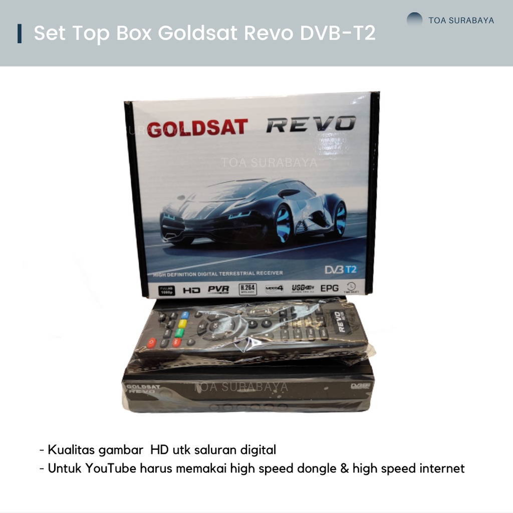 Jual Set Top Box TV Digital Goldsat Revo DVB-T2 STB - STB Goldsat Revo ...