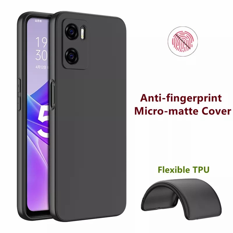 Jual CASE OPPO A57 / OPPO A77S PREMIUM MATTE CASE SOFT BLACK SLIM FIT ...