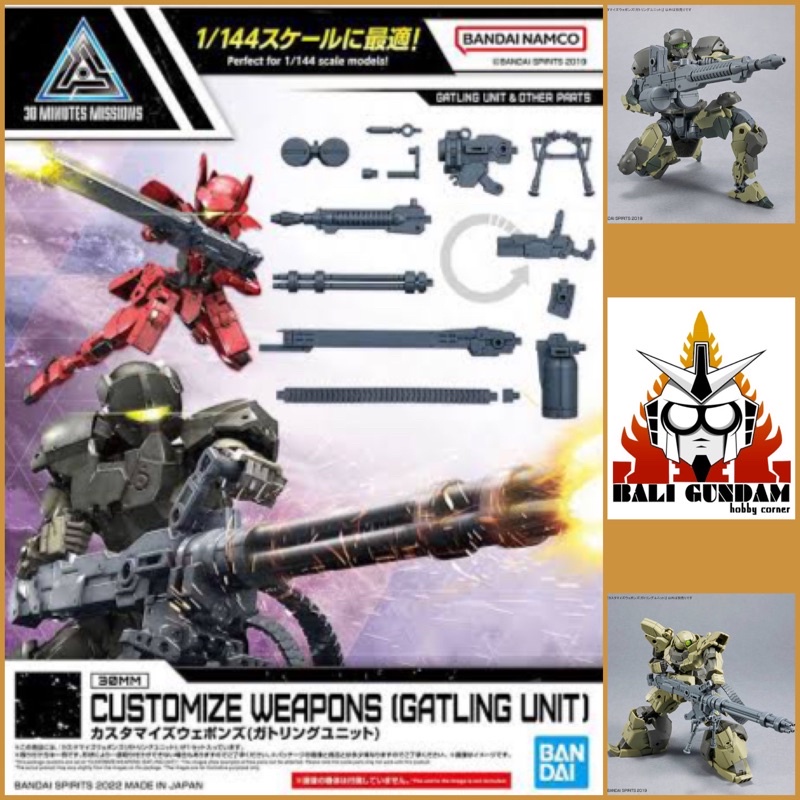 Jual 30MM 1/144 CUSTOMIZE WEAPONS GATLING UNIT Bali Gundam Hobby Corner ...