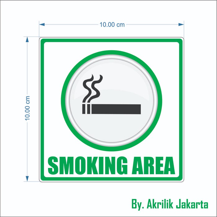 Jual Rambu Area Merokok / Smoking Area 10x10 | Shopee Indonesia