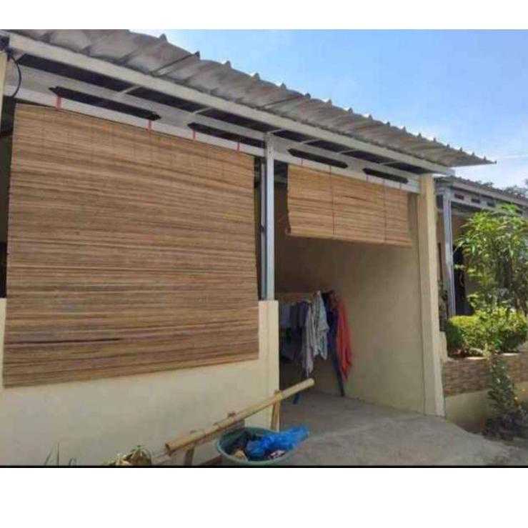Jual berkualitas (Murah)Tirai Bambu sawit lebar 2x2m Tinggi Tirai kerai ...