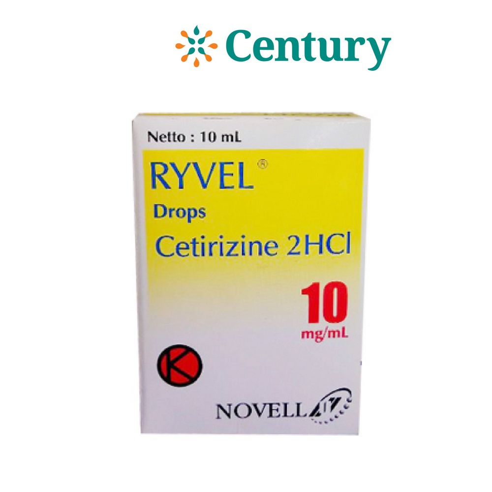 Jual RYVEL 10MG DROPS 10ML / CETIRIZINE / ALERGI / RINITIS | Shopee ...
