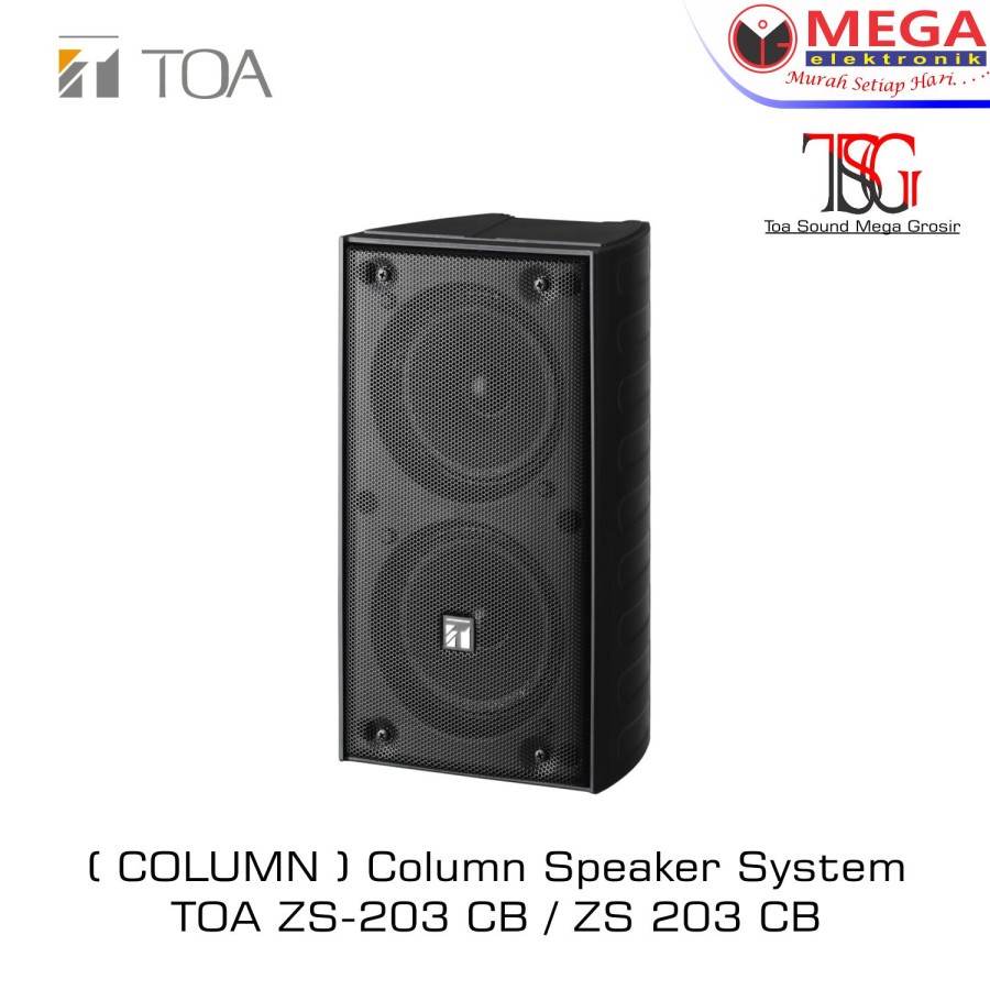 Jual TOA COLUMN SPEAKER SYSTEM ZS-203 CB / ZS 203 CB | Shopee Indonesia
