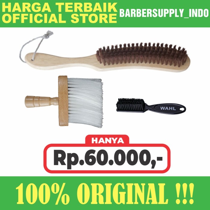 Jual Cuk Paket Sikat Barber Shop / Set Brush Barbershop / Bundling ...